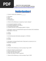 Diabetes Mellitus Practice Questions | PDF | Hyperglycemia | Diabetes ...