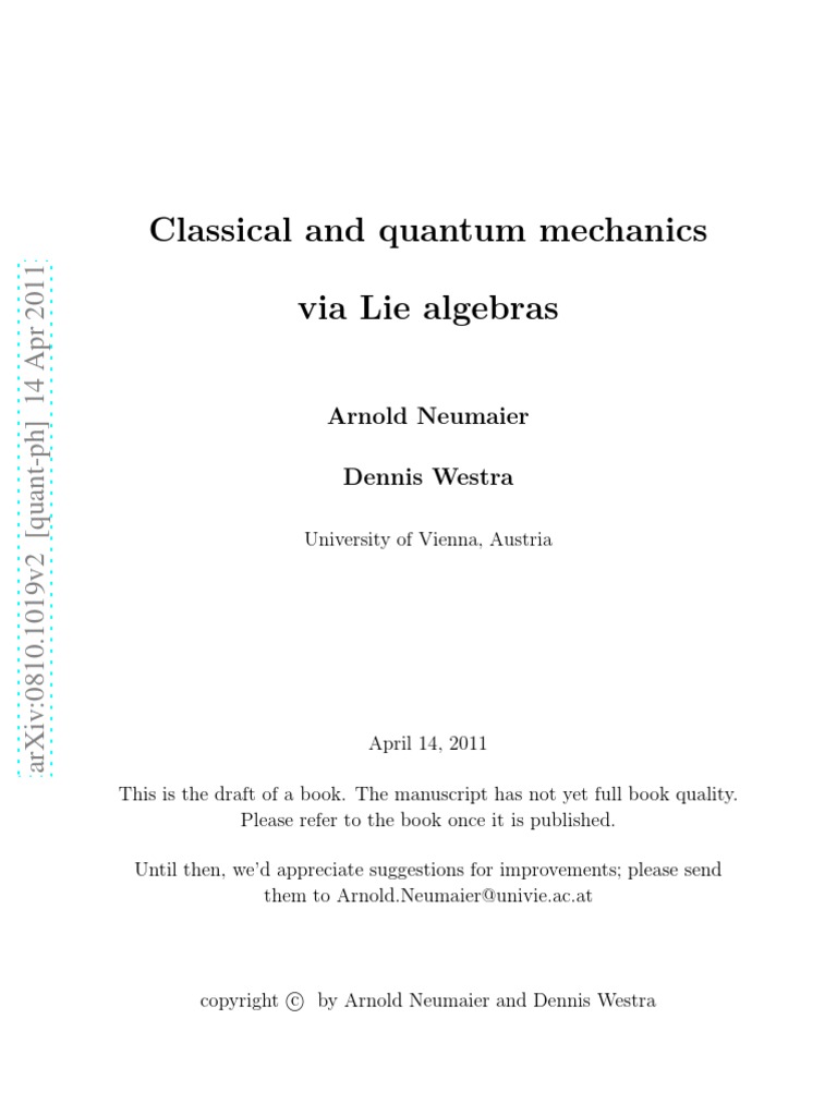 Physics Algebra | PDF | Hamiltonian Mechanics | Spacetime