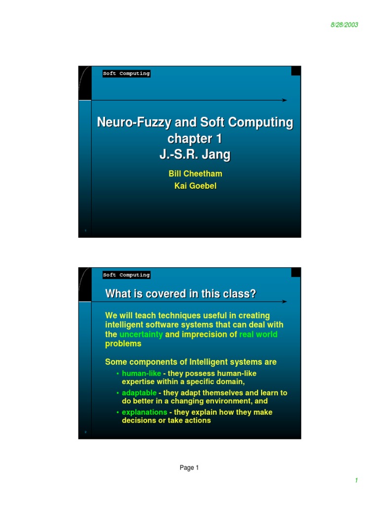 Introduction to Soft Computing Techniques: An Overview of Fuzzy Logic, Neural Networks, Genetic ...