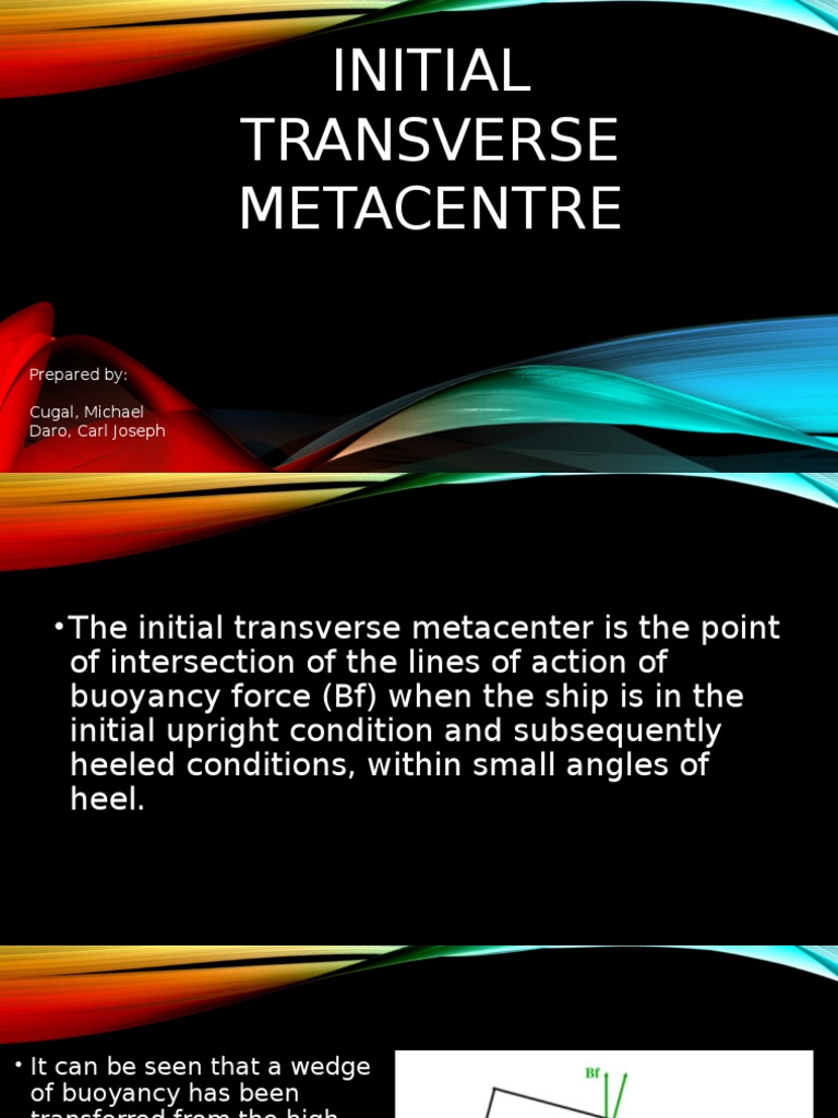 Initial Transverse Metacenter Cugal | PDF | Physical Quantities ...