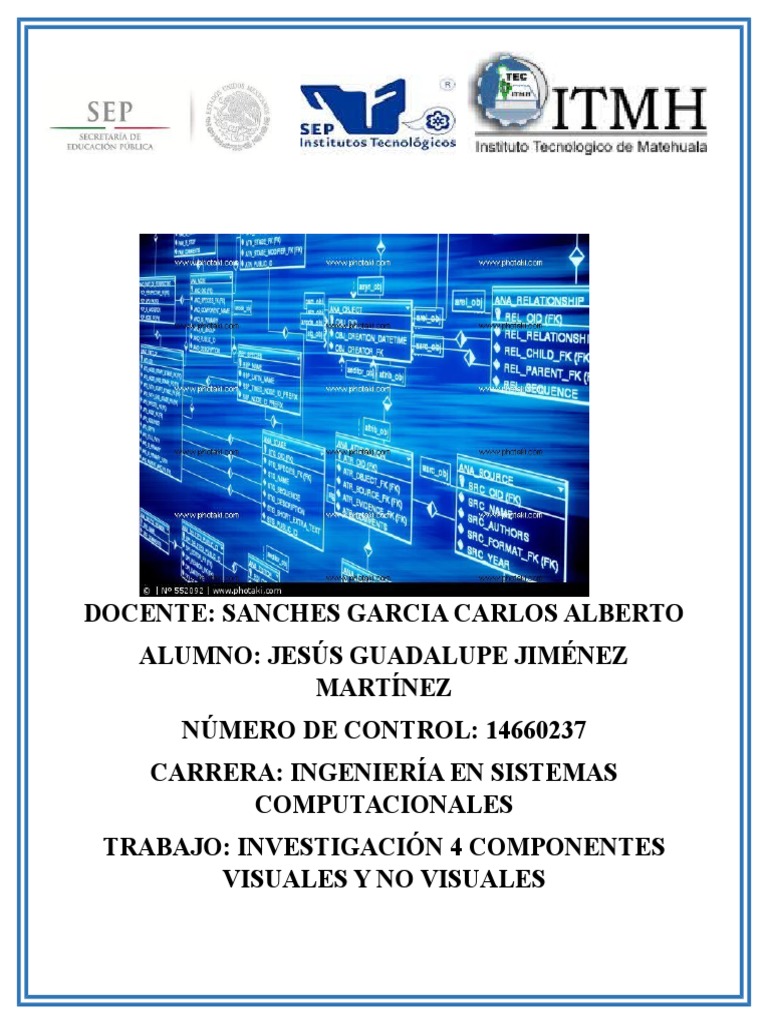 Componentes No Visuales y Visuales | PDF | Objeto (informática ...