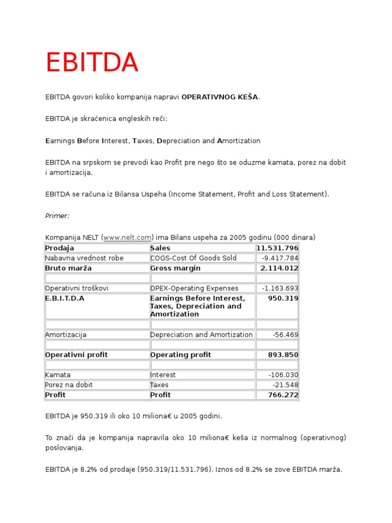 Ebitda | PDF