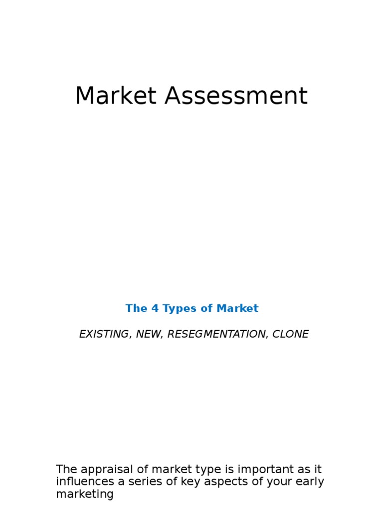 Market Assessment | PDF | Strategic Management | Marketing