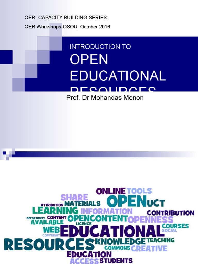 Open Educational Resources: Introduction To | PDF | Open Source | Open ...