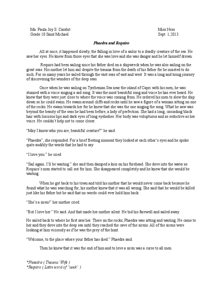 Requiro and Phaedra | PDF