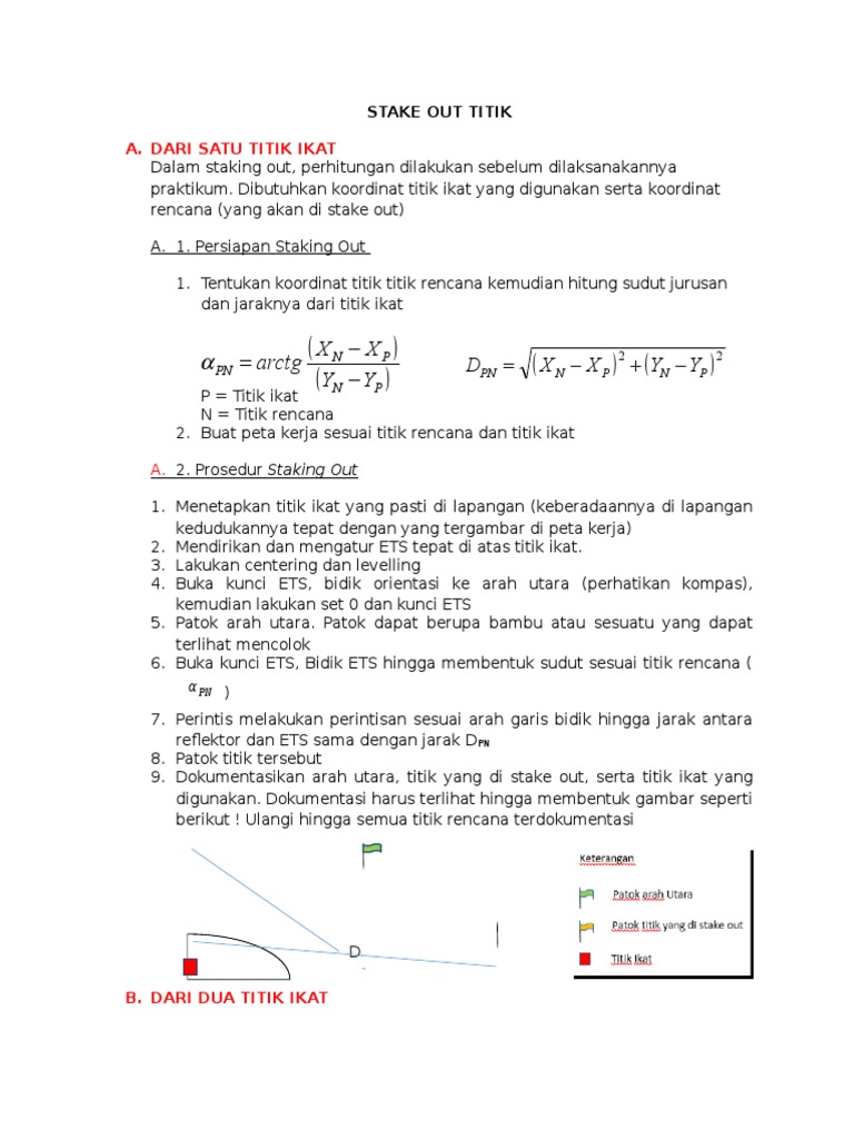 Modul 1 (Stake Out Titik) | PDF