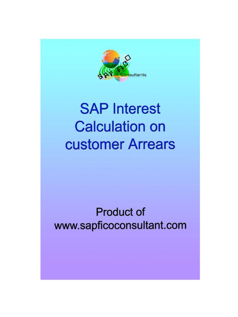 Interest Calculation On Customer Arrears - SF | PDF | Debits And ...