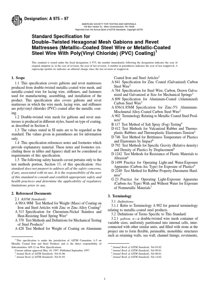 Astm - A975 - 97 PDF | PDF | Polyvinyl Chloride | Strength Of Materials