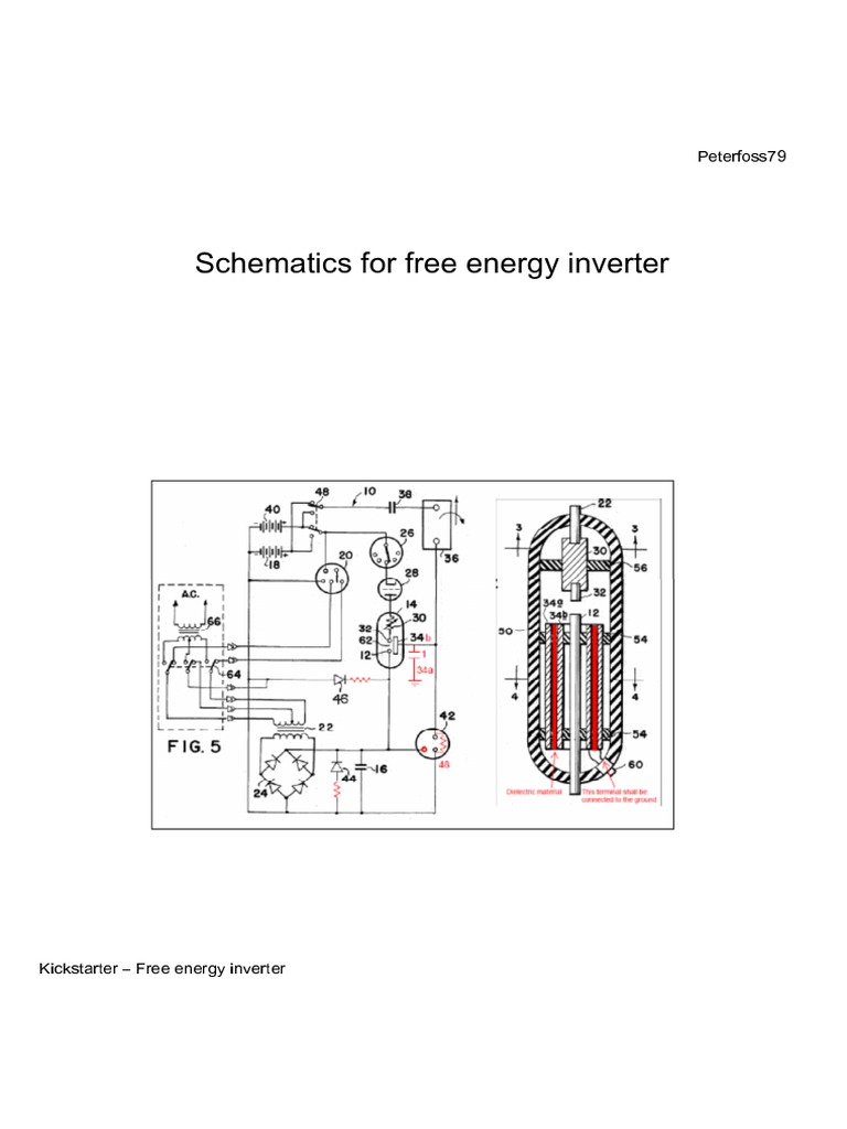 Free Energy Inverter Schematics PDF | PDF | Capacitor | Diode