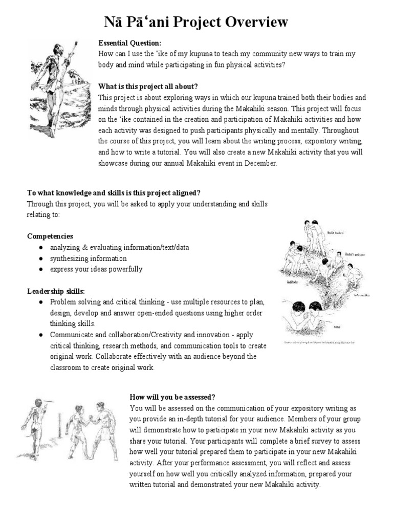 Nā Pāʻani: Makahiki Activity Project | PDF | Critical Thinking ...