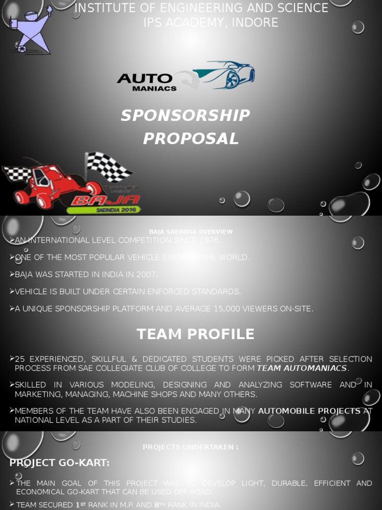 Sponsorship Presentation | PDF | Communication