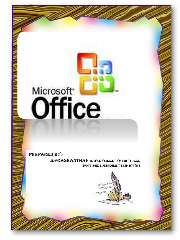 01.MS Word 2007 | PDF | Microsoft Word | Computer File