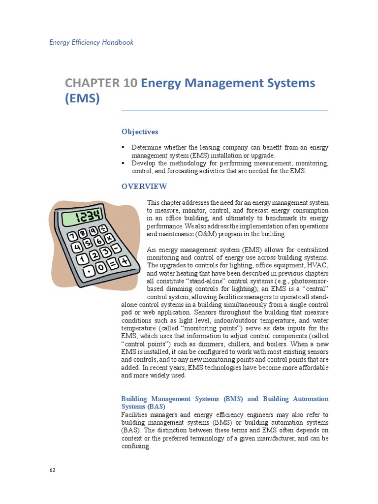 Energy Management Systems (EMS) : Objectives | PDF | Water Heating ...