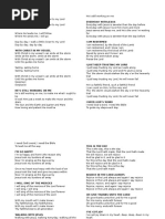 Adventist Youth Short Choruses List | PDF | Jesus | Prayer