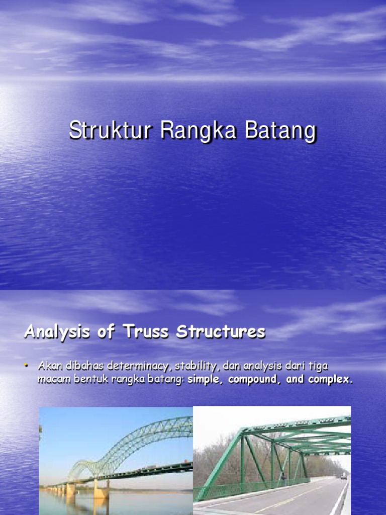 Mekanika Statika-Struktur Rangka Batang - Teknik Sipil - Universitas ...