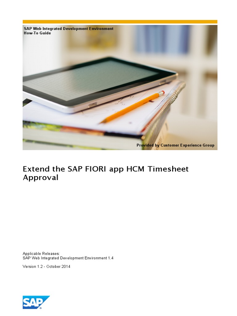 How To Extend The SAP FIORI App HCM Timesheet Approval | PDF | Sap Se ...
