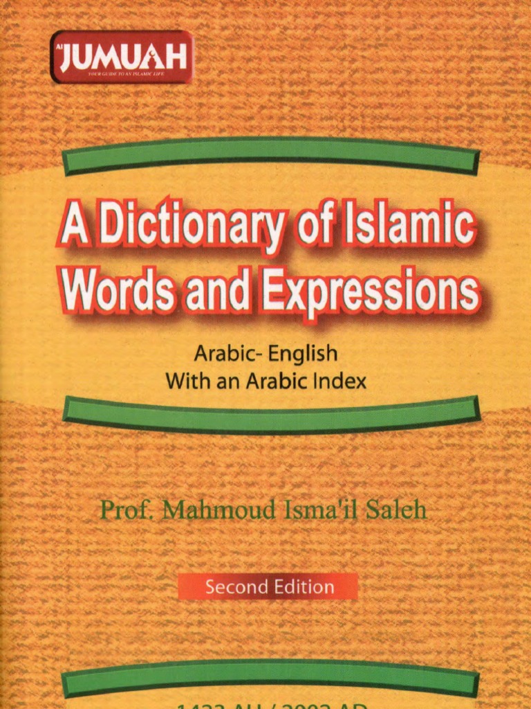 A Dictionary of Islamic Words and Expressions | PDF | Cooking, Food & Wine