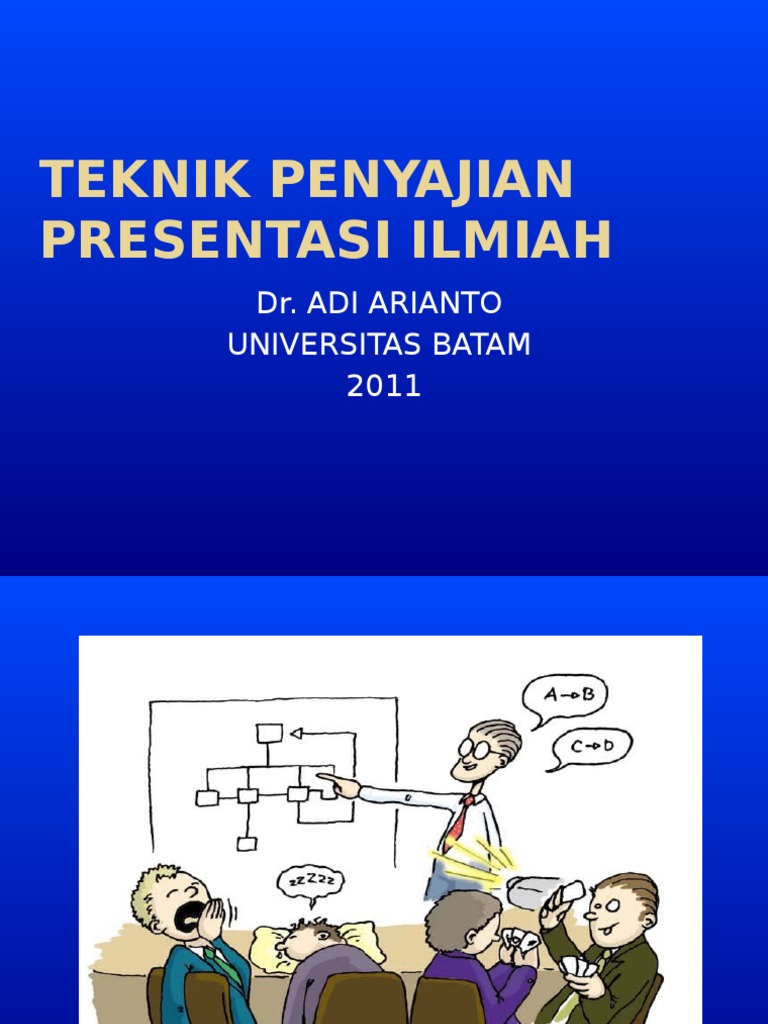 Teknik Penyajian Presentasi Ilmiah Pdf