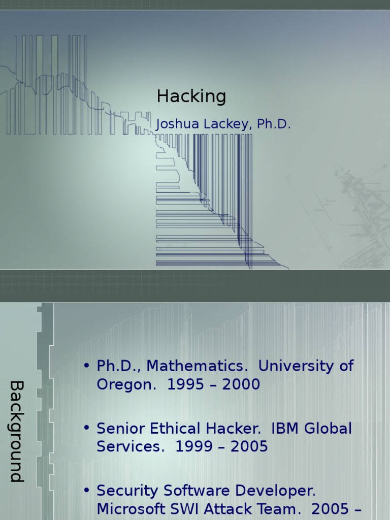 Joshua Lackey's Hacking Insights | PDF | Network Packet | Ieee 802.11