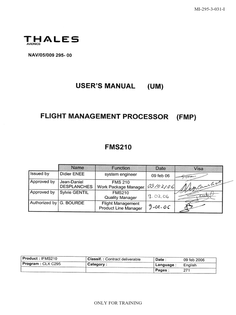 Mi-295!3!031-I FMP Fms210 Users Manual | PDF | Aviation | Aerospace ...