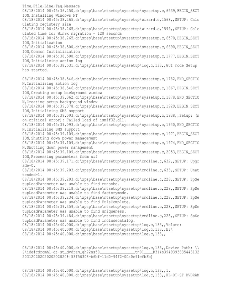 Setup Log | PDF | Computer Related Introductions | Computer Engineering