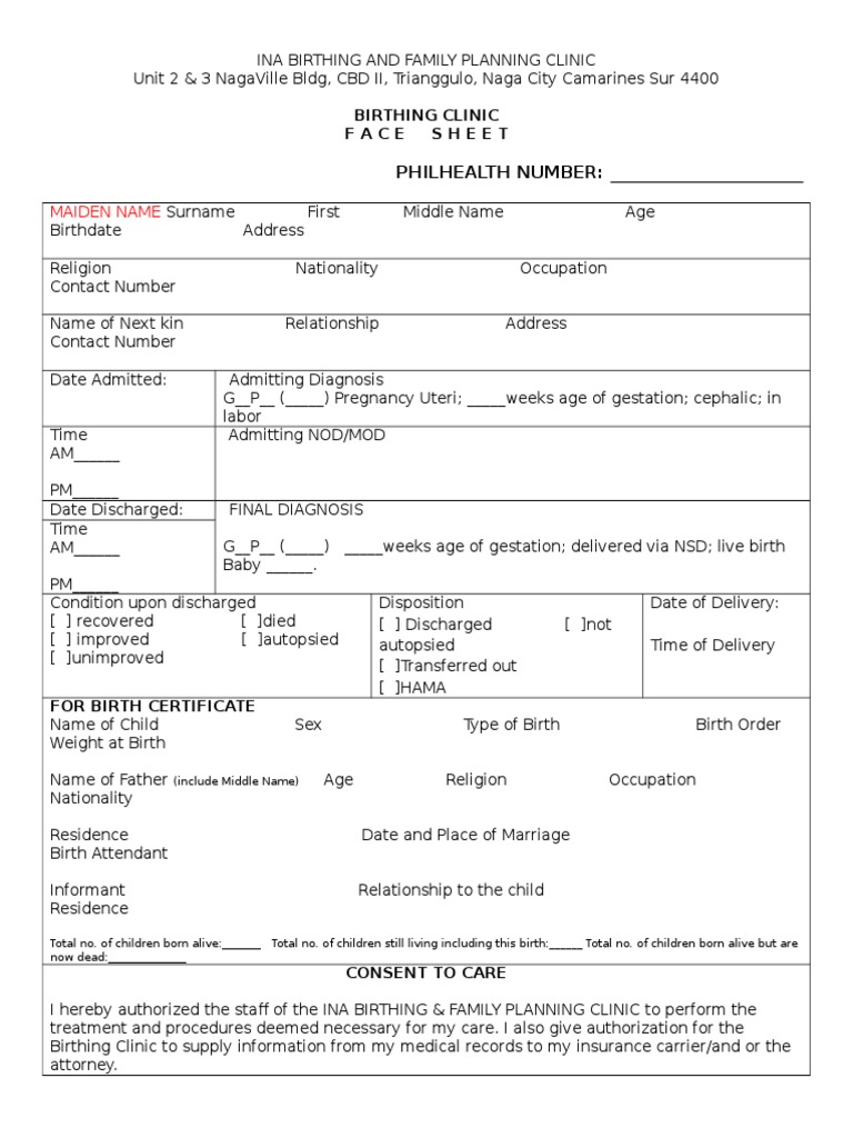 Bemonc Forms Revised | PDF | Patient | Childbirth