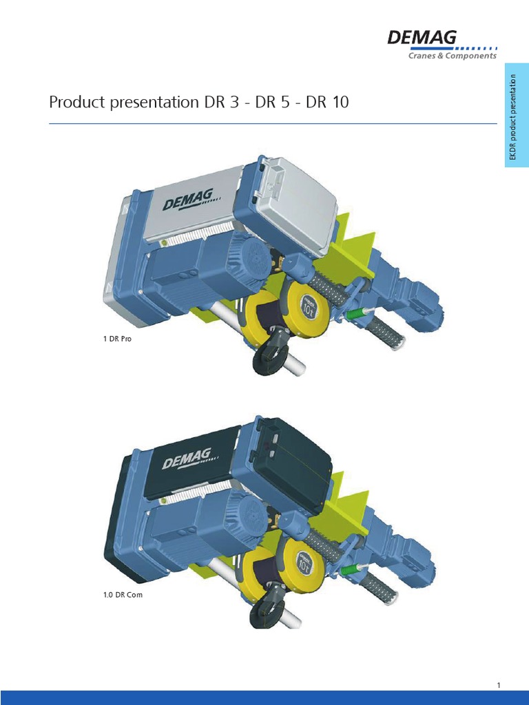 4 - Chapter 1 Product Presentation DR3-DR10 | PDF | Relay | Crane (Machine)