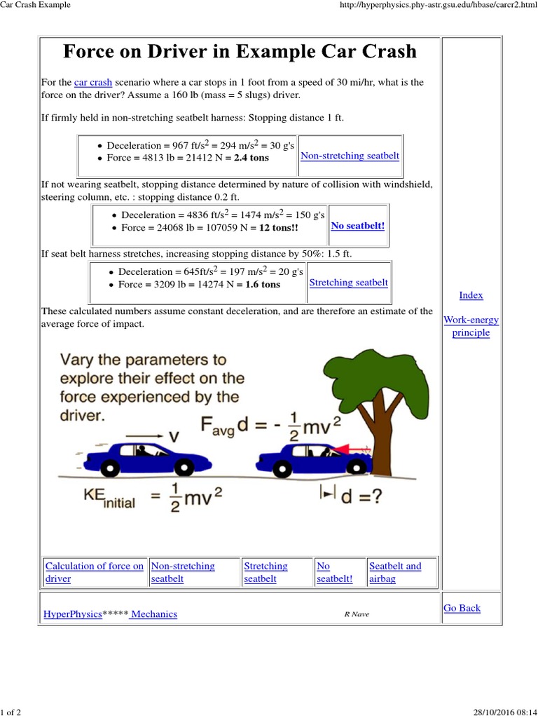 Car Crash Example | PDF