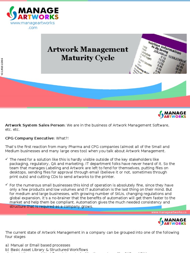 Artwork Management Maturity Cycle | PDF | Enterprise Resource Planning ...