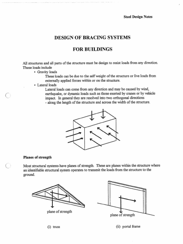 Steel Design - Part 13 - Bracing PDF | PDF