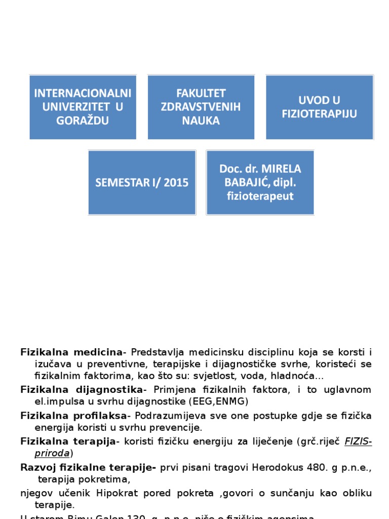 1 Uvodno Predavanje | PDF