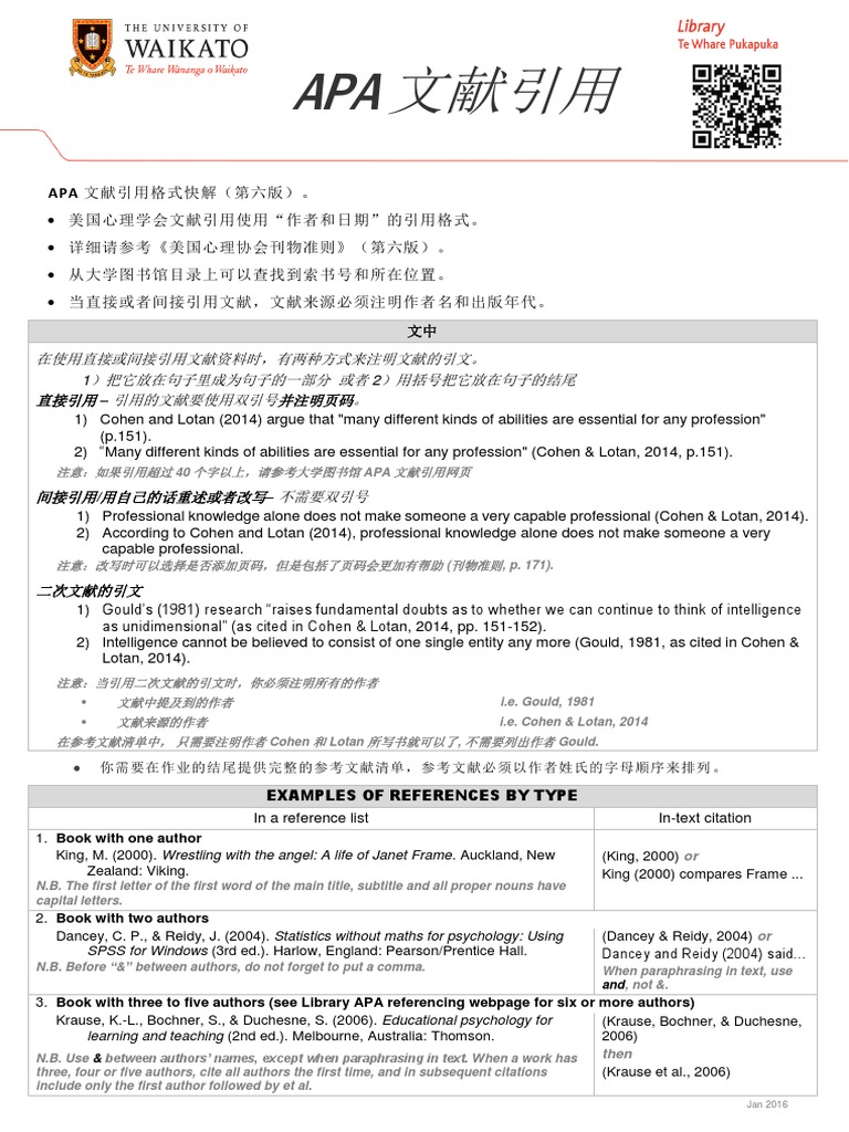 Apa Quick Guide Mandarin PDF | PDF | Digital Object Identifier | Magazines