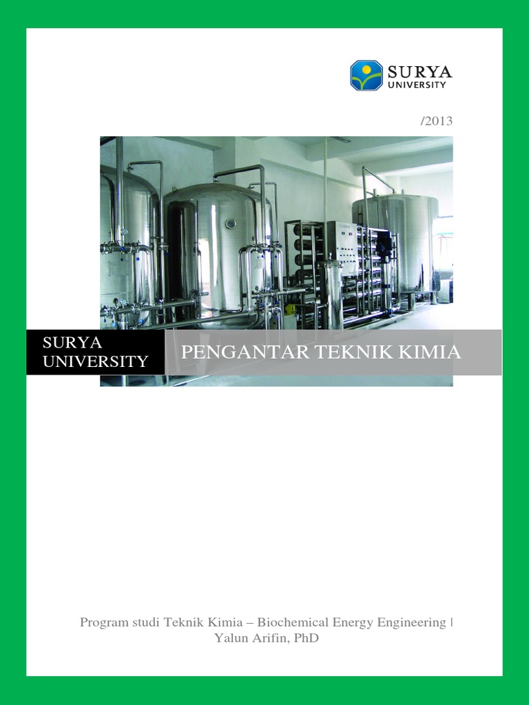Handout Pengantar Teknik Kimia 1 | PDF | Pengelolaan Keuangan & Uang