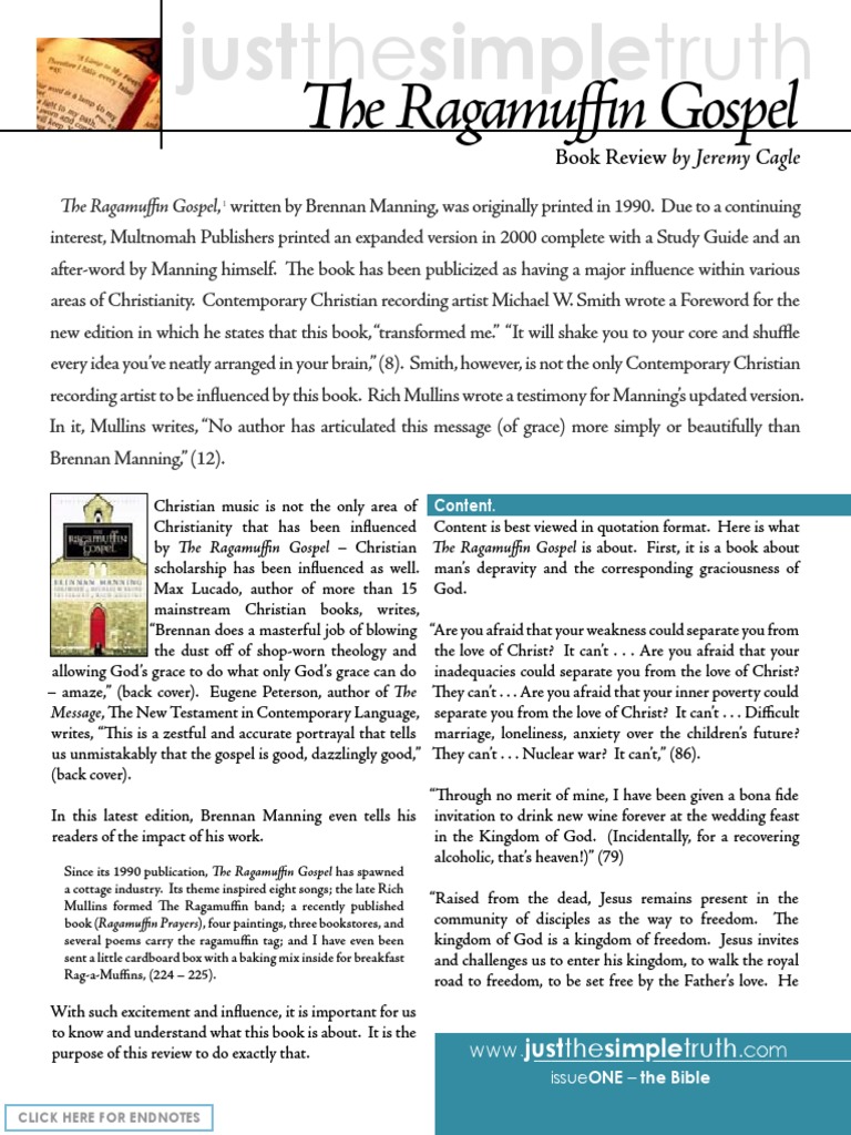 01 Book Ragamuffin Gospel | PDF | Repentance | Sin