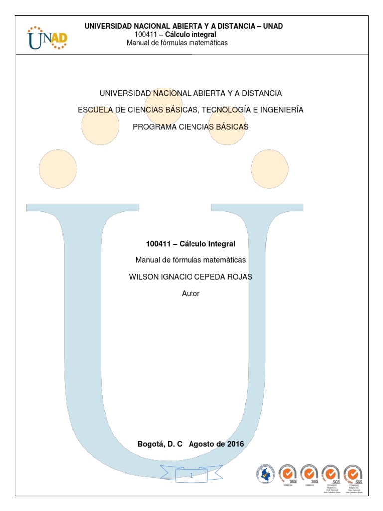 Manual de Formulas Matematicas | PDF | Derivado | Logaritmo