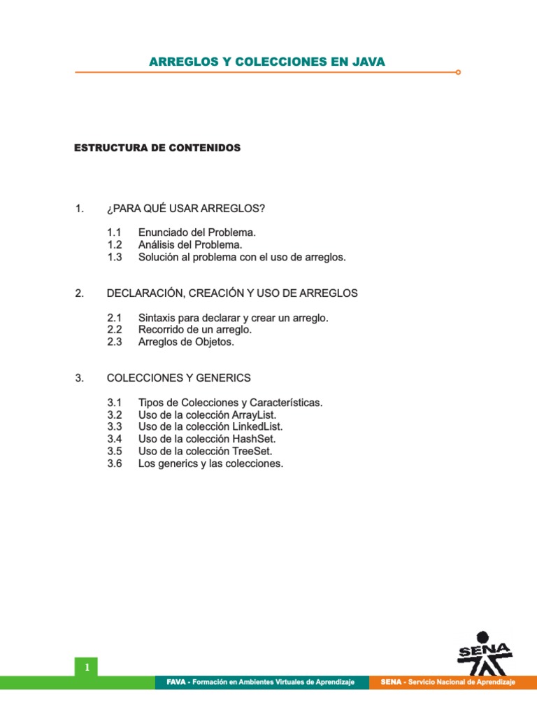 Arreglos Colecciones Java | PDF | Java (lenguaje de programación) | Programación de computadoras