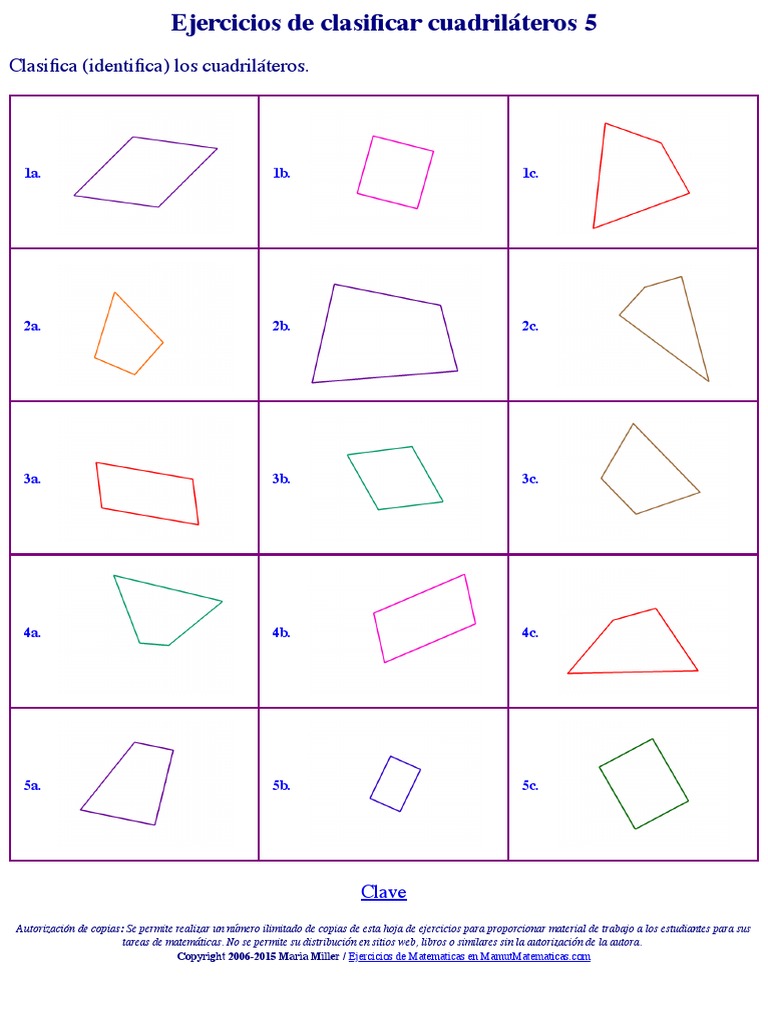 Hoja de Ejercicios 5 Quadrilaters | PDF