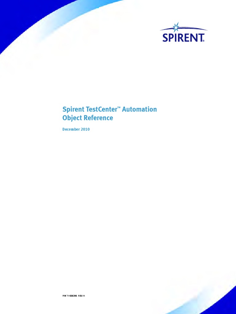 Spirent TestCenter Automation Obj Ref | PDF | Government Information ...