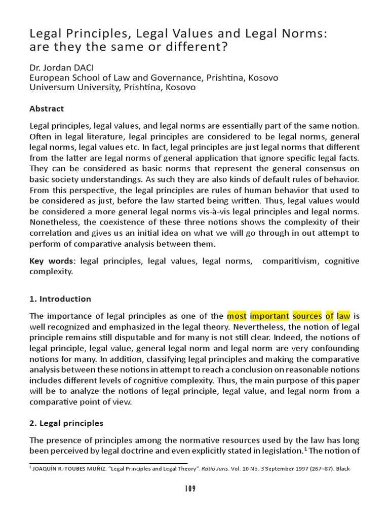 Legal Principles | PDF | Jurisprudence | International Law