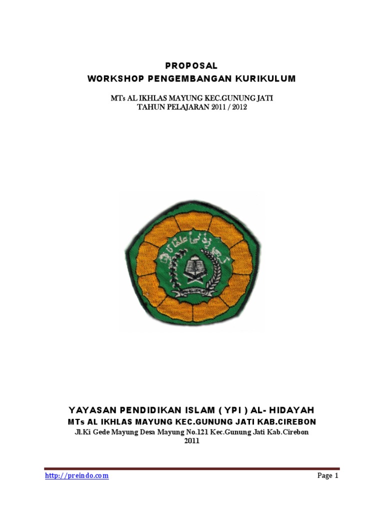 Contoh Proposal Workshop PDF | PDF