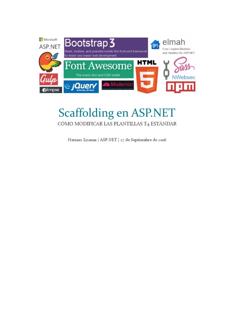 Scaffolding en ASP | PDF | Microsoft Visual Studio | Programa de ... Scaffolding en ASP | PDF | Microsoft Visual Studio | Programa de ...