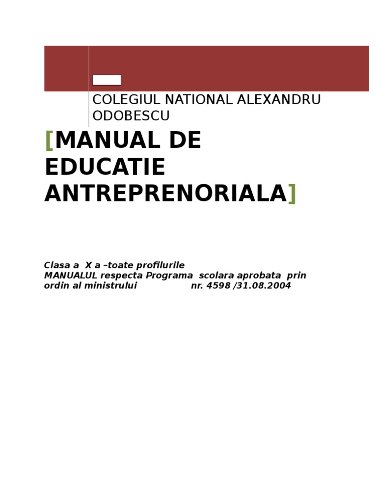 -Manual Educatie Antreprenoriala