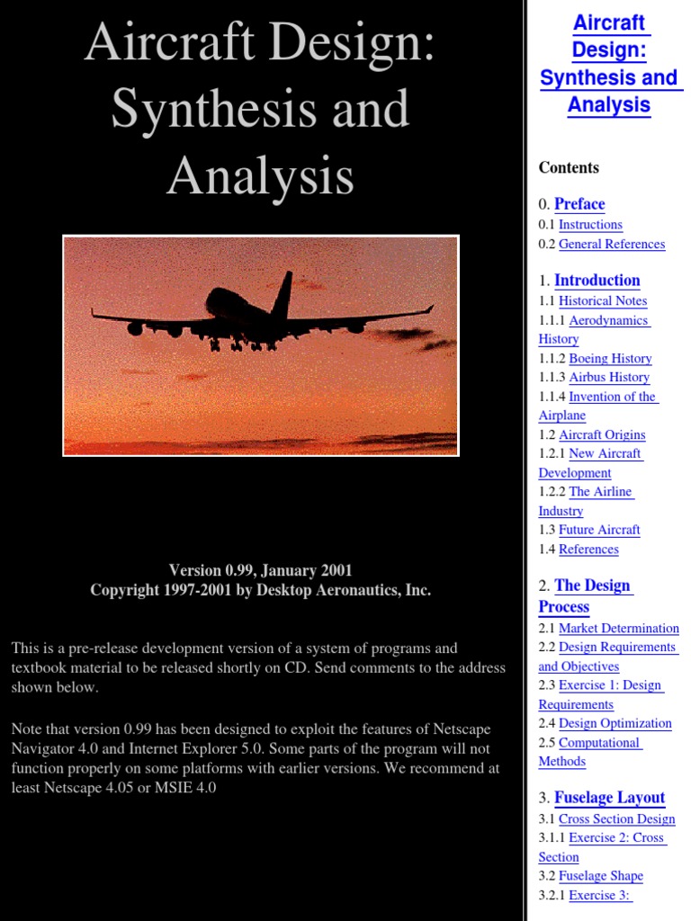 Aircraft Design PDF | PDF | Drag (Physics) | Web Browser
