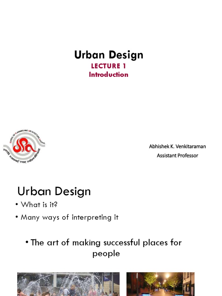 Introduction To Urban Design | PDF | Urban Design | Urban Planning