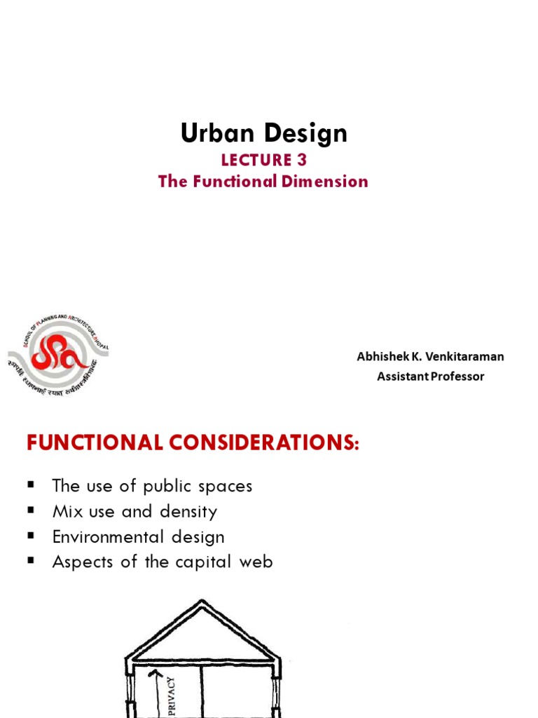 The Functional Dimension of Urban Design | PDF | Mixed Use Development ...