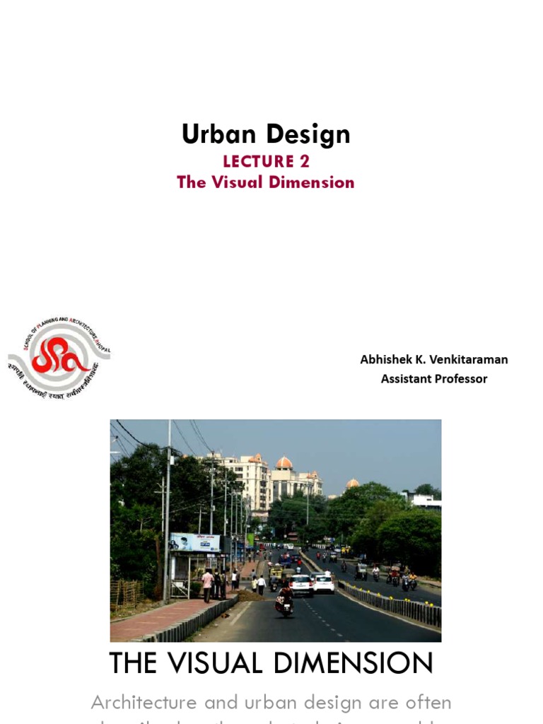 Visual Dimensions in Urban Design | PDF | Rome | Composition (Visual Arts)