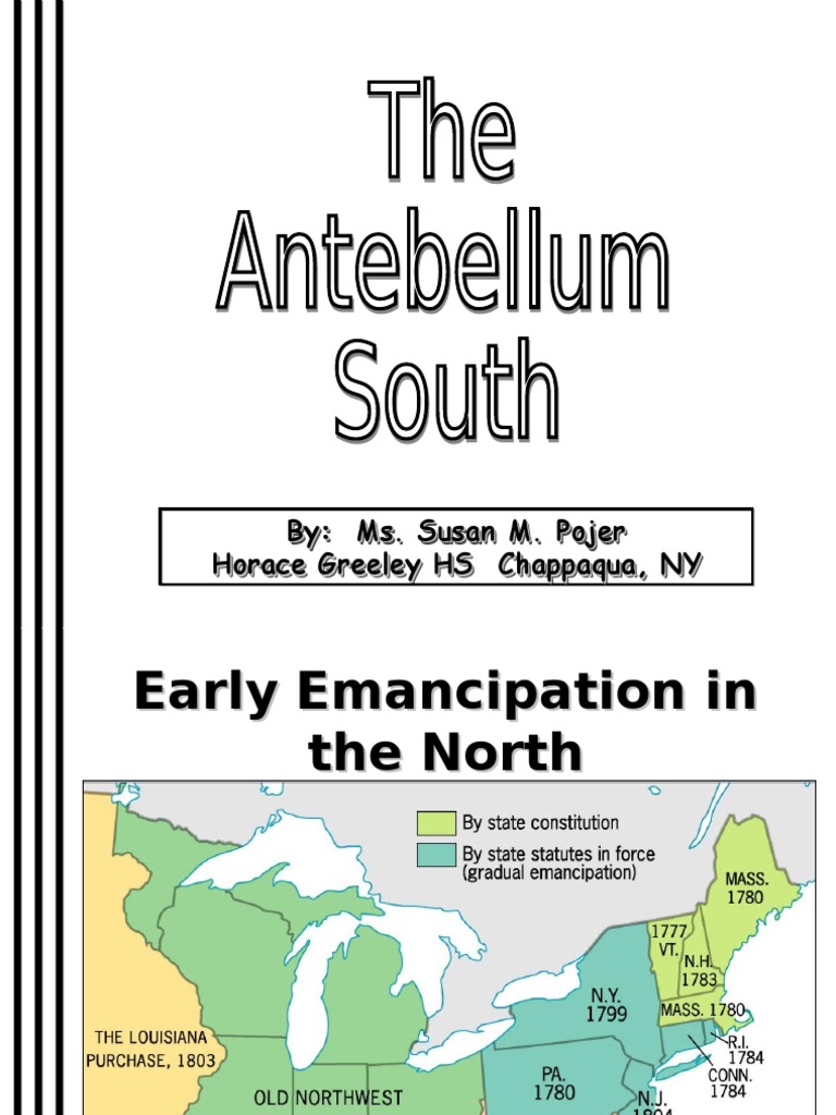 Antebellum South | PDF | Slavery | Abolitionism In The United States