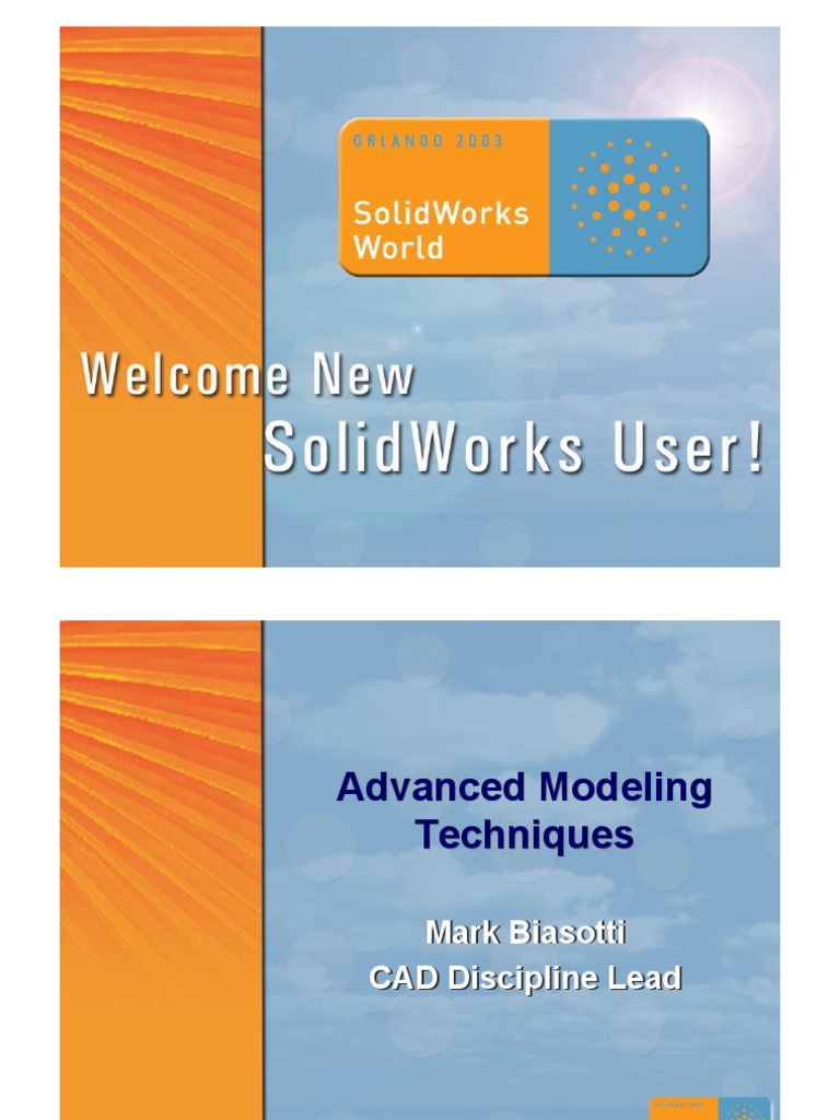 Drawing - Solidworks Advanced Modeling Techniques | PDF | Tangent ...