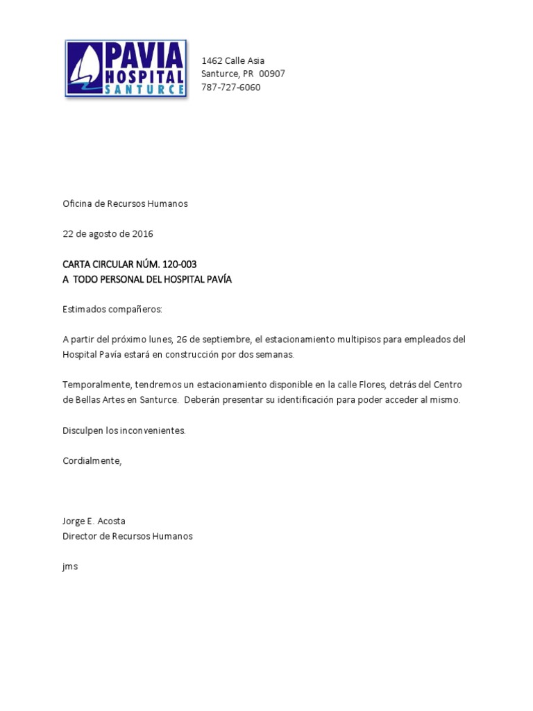 Carta Circular | PDF