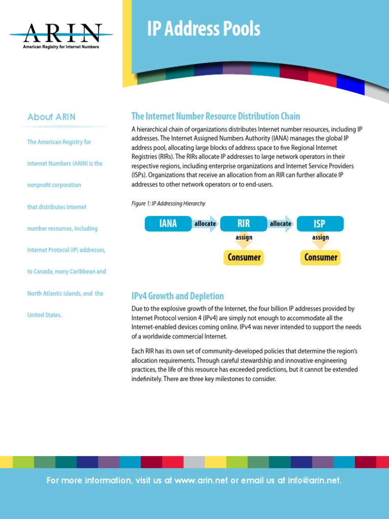 IP Address Pools: The Internet Number Resource Distribution Chain | PDF | Ip Address | I Pv6
